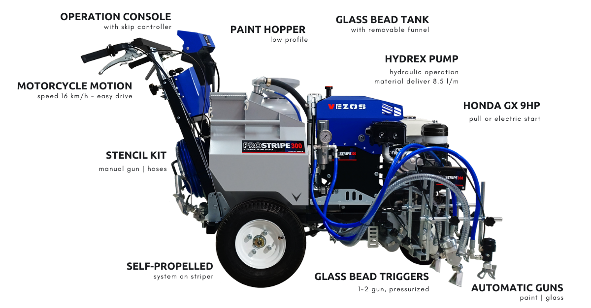Line Striper PROSTRIPE 300 SP AUTO - VEZOS